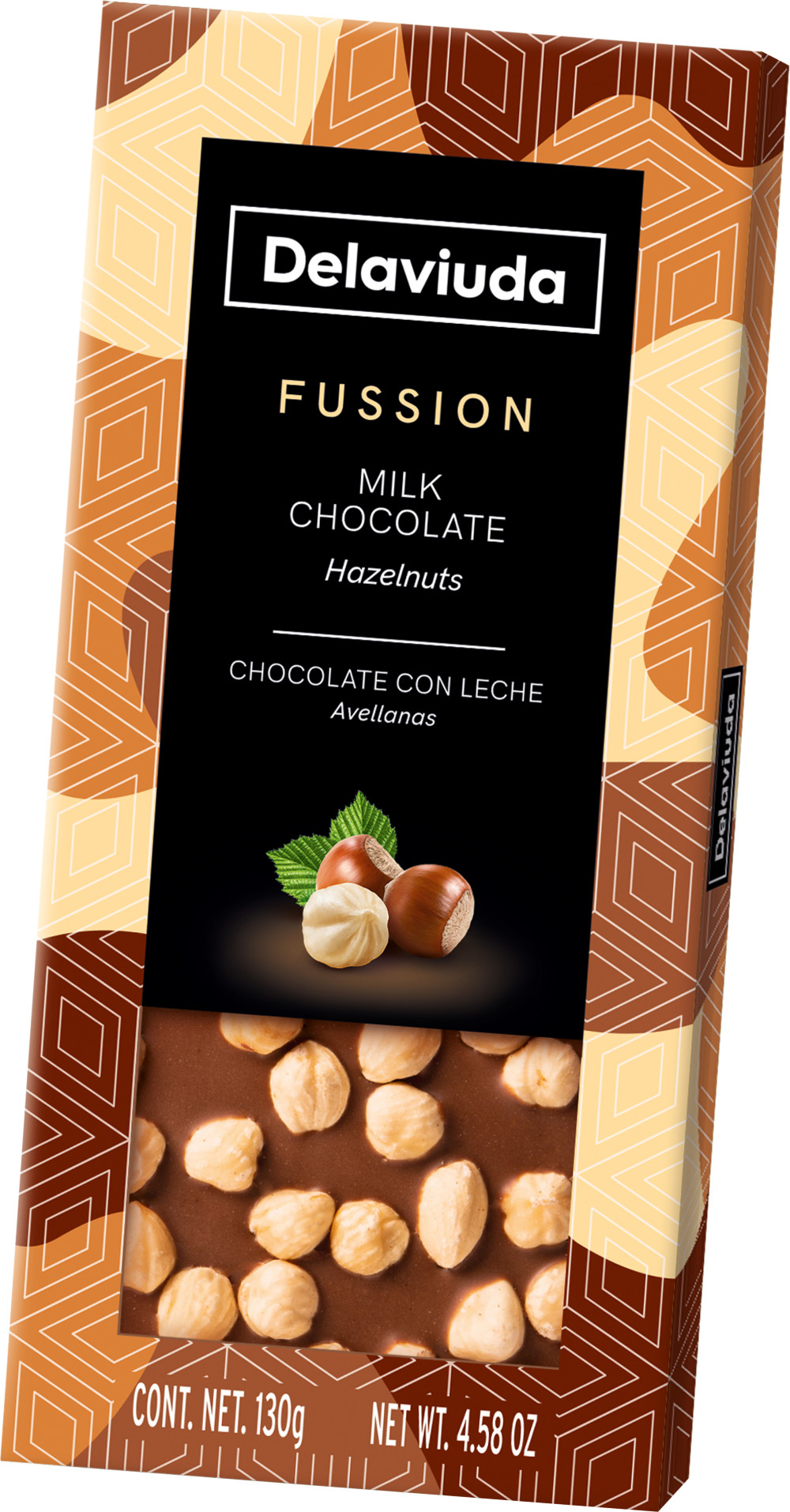 Delaviuda Tejcsokoládé Mogyoróval 120g - www.acsokolades.hu
